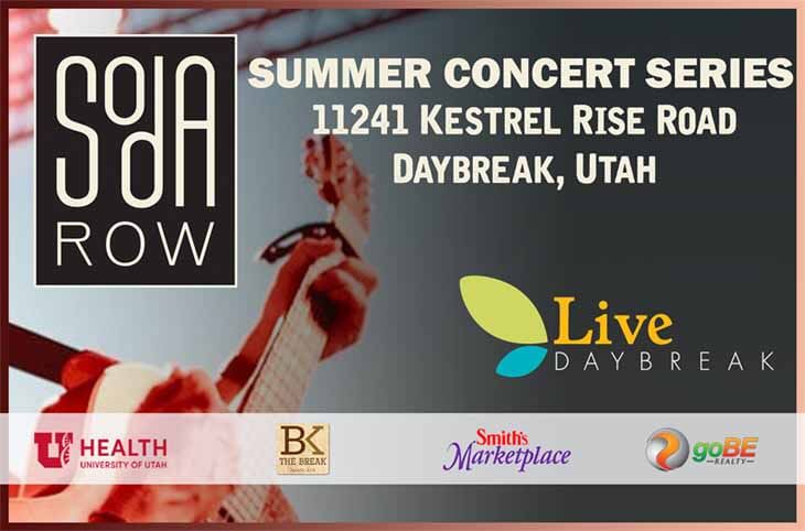 Summer Concert Series Line-up - Daybreak Utah Homes