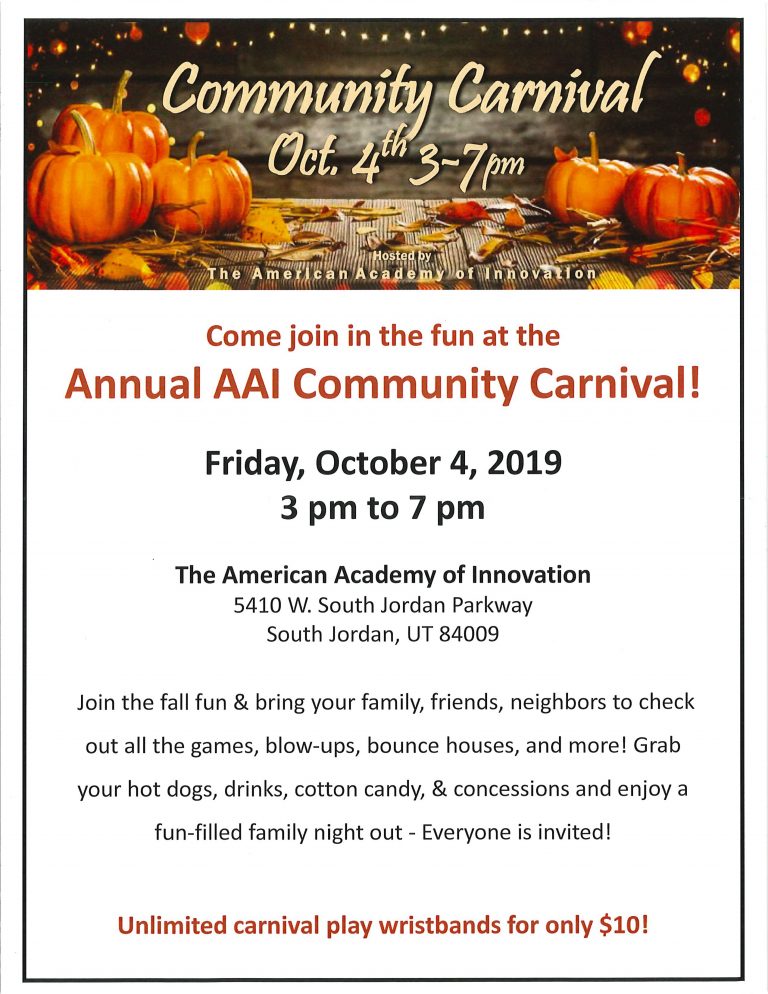 Community Carnival: American Academy of Innovation - Daybreak Utah Homes