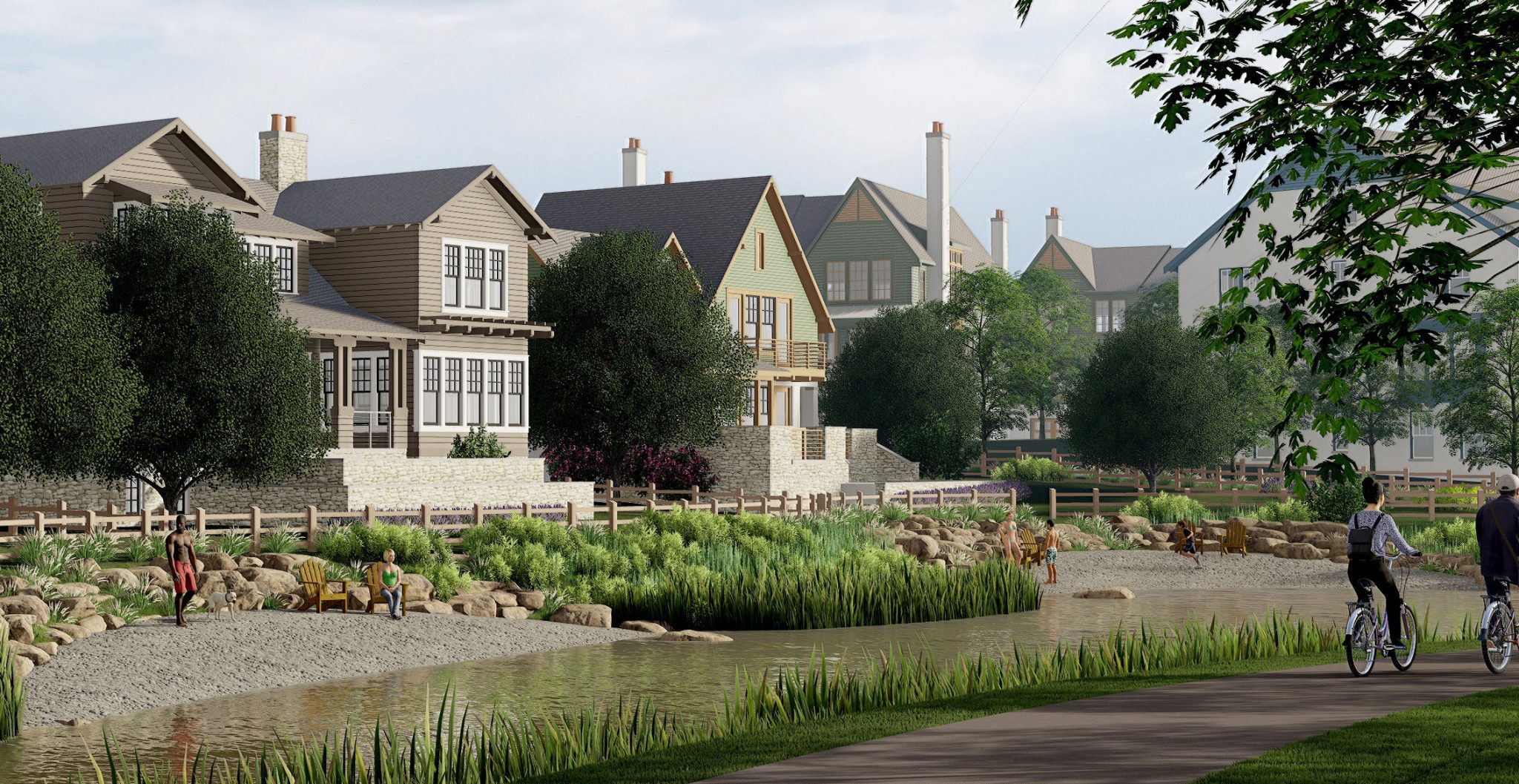 The Watercourse is filling, which is quite thrilling - Daybreak Utah Homes